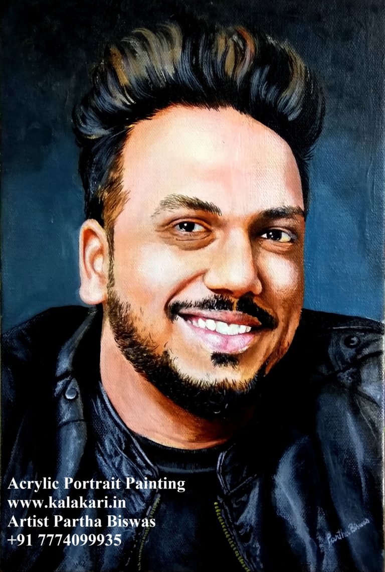 Acrylic Painting Portrait from Photo – Handmade Custom Artwork